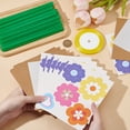 1 Bag DIY Paper Flower Bouquet Greeting Card with Sticker Mixed Color ...