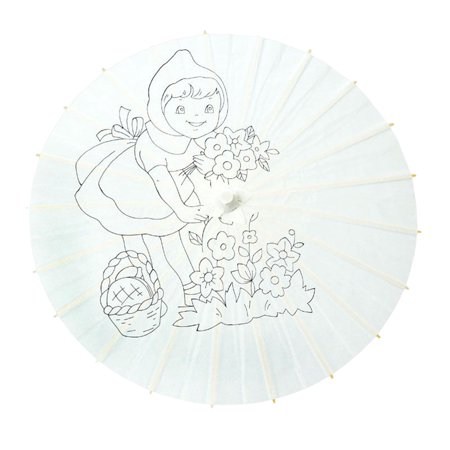 Paper Umbrella Multifunctional Photography Props Favors White Parasol ...