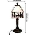 Art Stained Glass Table Lamp, Vintage Decorative Bedside Lamp, Soft ...