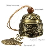 Mosey Wind Chime,Chinese Fish Pattern Feng Shui Bell Blessing Good Luck ...