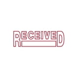 Stamp-Ever Pre-Inked Message Stamp – Received, Red Ink – Impression ...