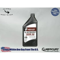 Mercury OEM SAE 25W-40 Synthetic Blend Marine Engine Oil Quart ...