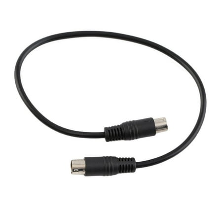 Black 9-PIN Mini TO 9-PIN Mini Din Signal Cable For Genesis 2 Scart ...