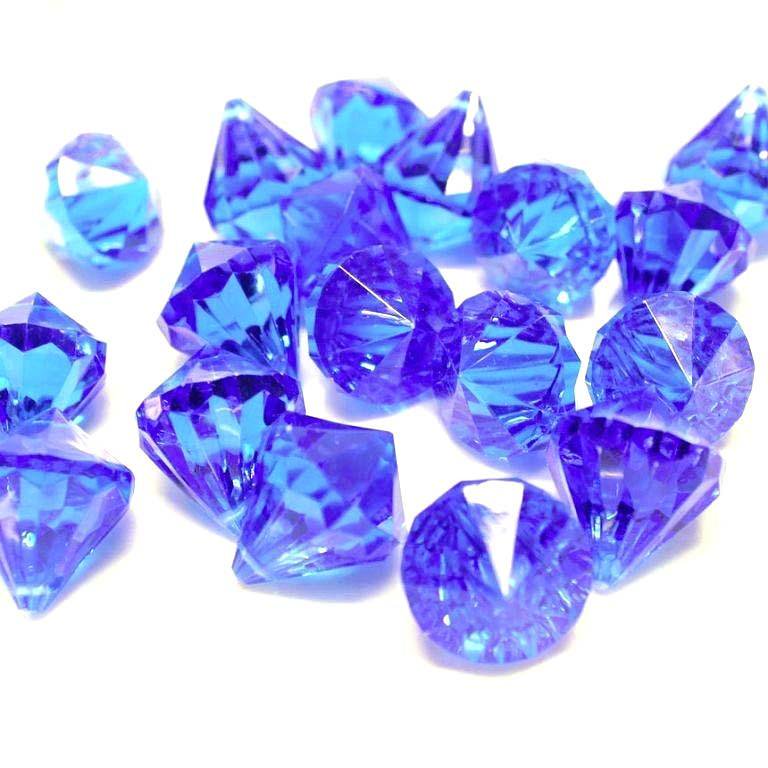 Acrylic Crystal Hanging Decor, 1-Inch, 100-Piece, Royal Blue - Walmart ...