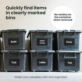 MESS Labels for Storage Bins - 50 Pantry Organization Labels - 6x4 in ...