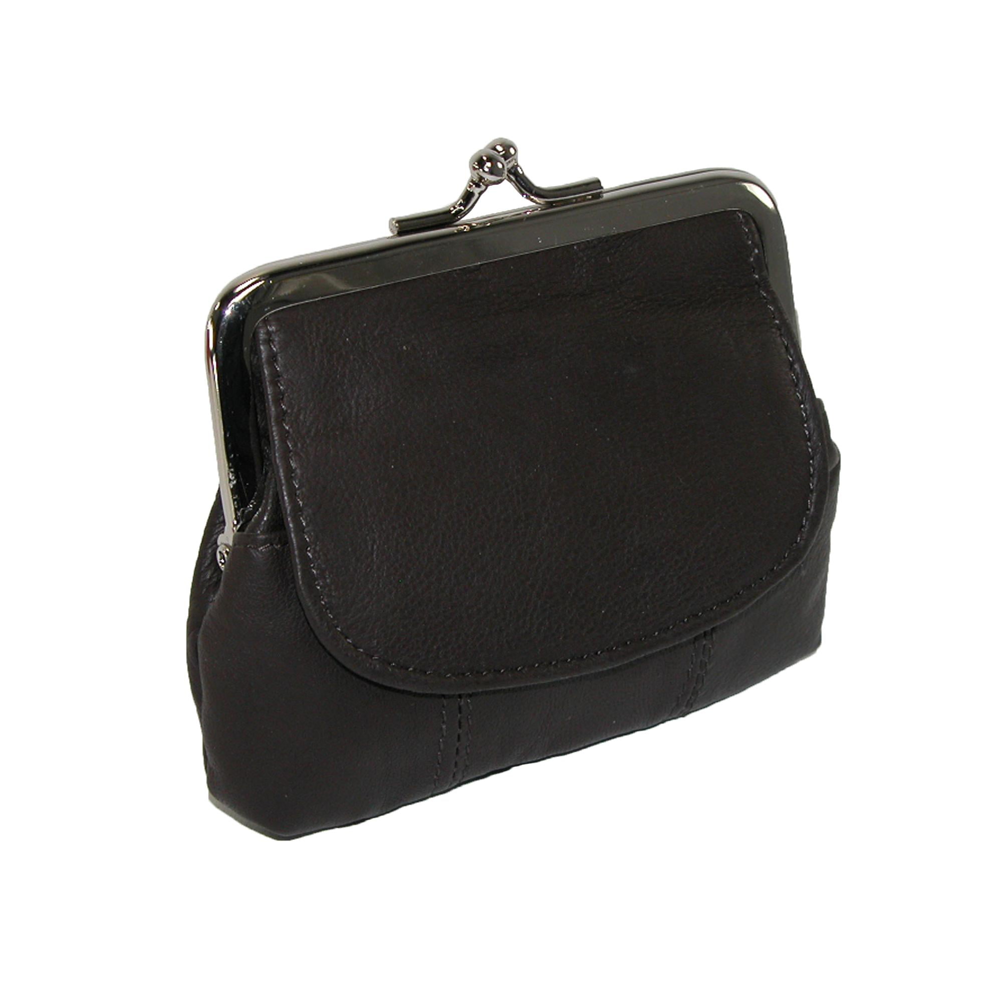 Click here for Ctm Leather Double Compartment Coin Purse Wallet prices