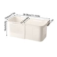 Extendable Bedside Storage Basket Clip On Bed Shelf Organizer for ...