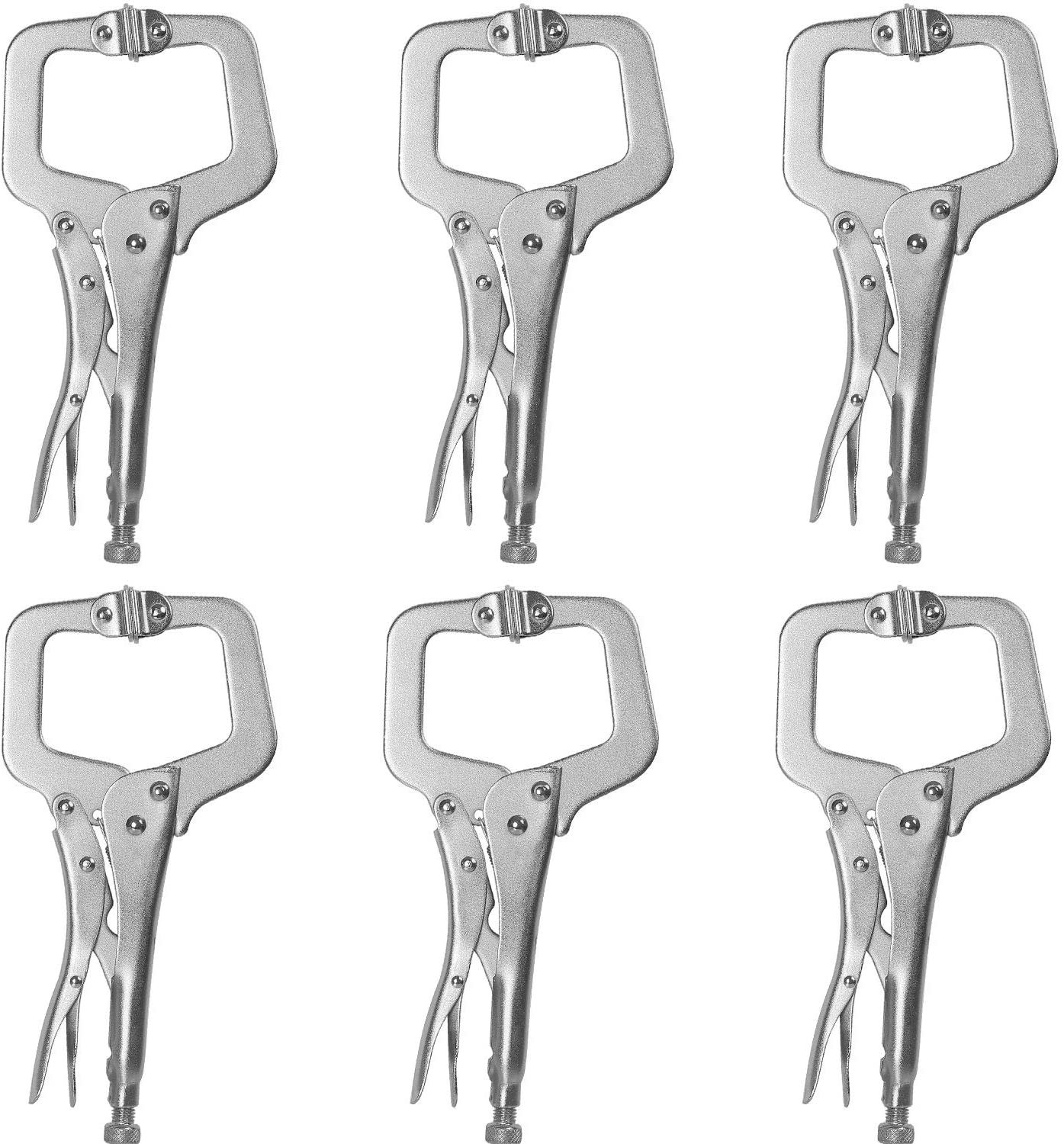 Irwin IRHT82586 11SP Vise-Grip 11" C-Clamp Locking Pliers with Swivel ...