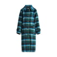 Free Assembly Women's and Women's Plus Long Wool Blend Coat, Sizes XS ...