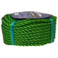 Twisted Rope, Green, Polypropylene, 1/4" x 50' - Walmart.com