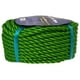 Twisted Rope, Green, Polypropylene, 1/4" x 50' - Walmart.com