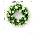 Artificial Wreath for Front Door | Wall Hanging Decor | Plastic Floral ...