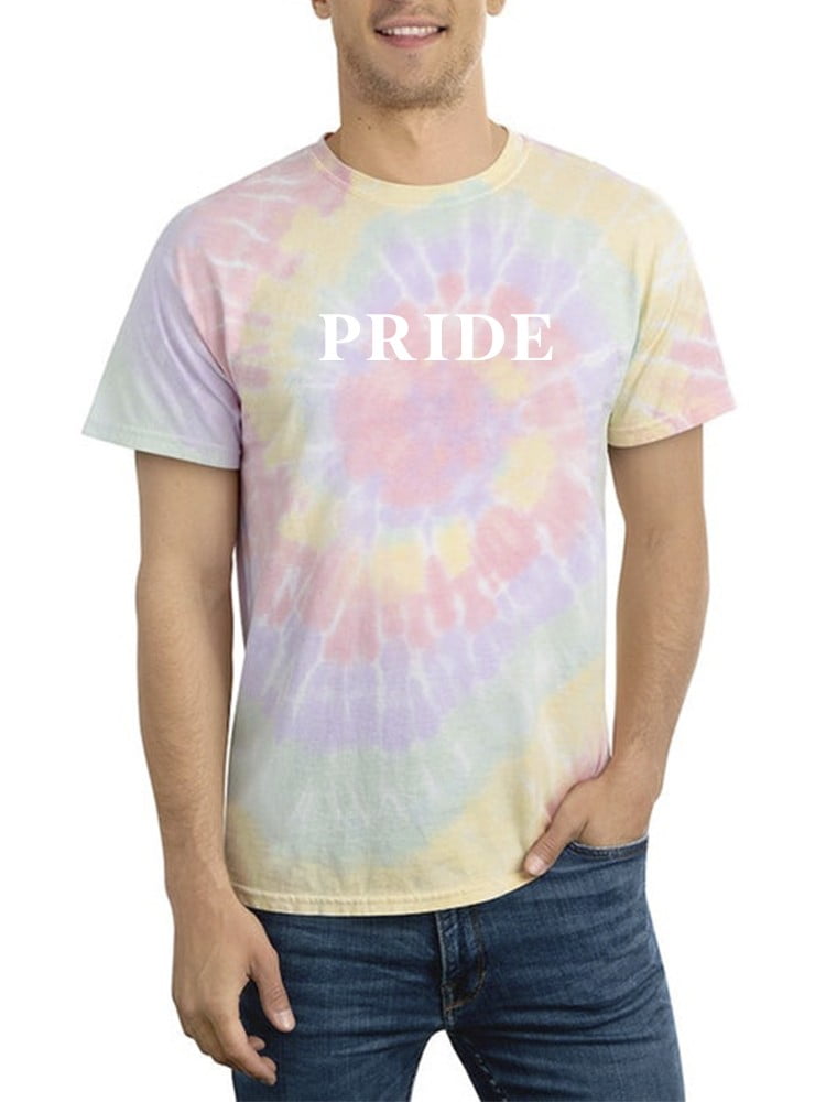 Pride Text Tie-Dye Spiral Men -Smartprints Designs, Male Medium - Walmart.com