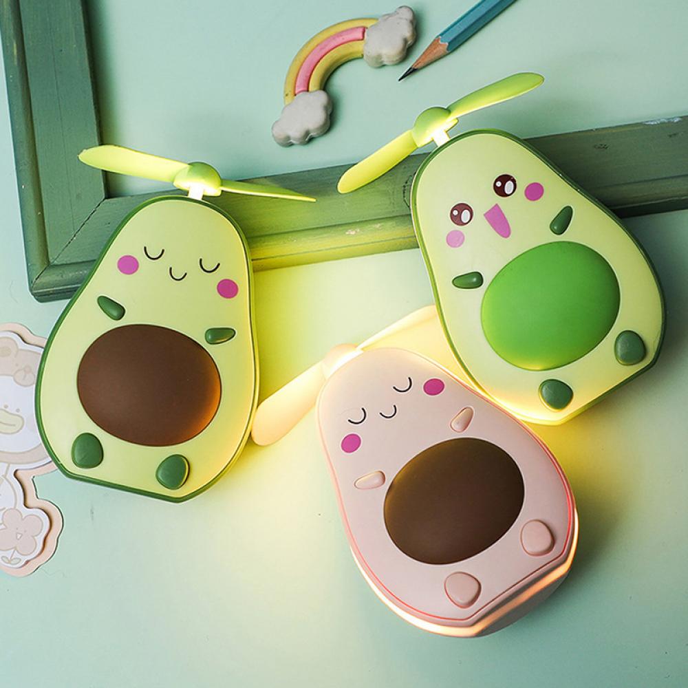 3 in 1 Cute Avocado Mini Handheld Compact Mirror Cosmetic Beauty Makeup ...