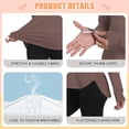 Burgundy Women UPF 50+ UV Shirts Long Sleeve with Thumb Holes Workout ...