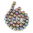1Strand Non-magnetic Hematite Beads Strands Grade A Round Rainbow ...
