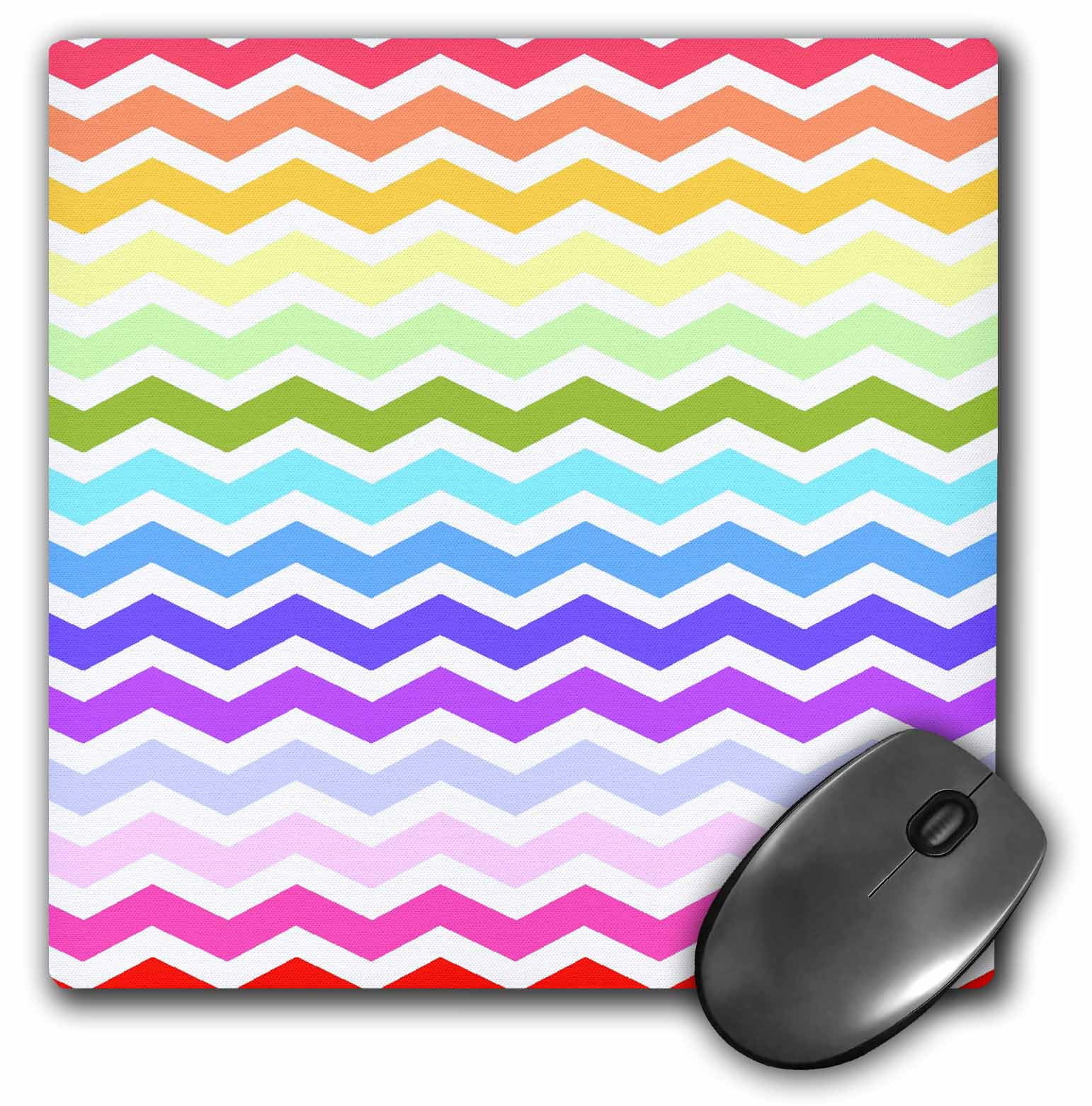 3dRose Bright Colorful Rainbow Chevron Zig Zag Stripes aka Multicolored ...