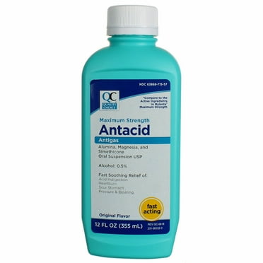 Rugby Almacone Double Strength Antacid, 12 Fl. Oz. HSA/FSA Eligible ...