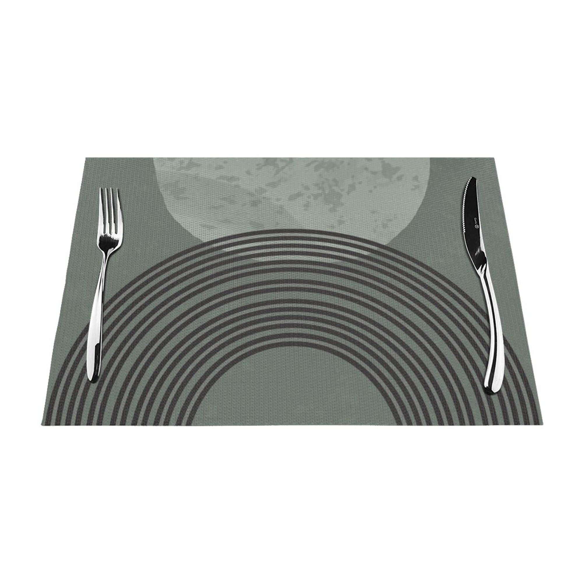 YFYANG Washable Heat-Resistant Placemats, 70% PVC/30% Polyester ...