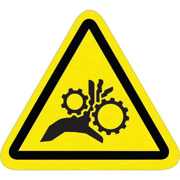 Tape Logic Entanglement Hazard Safety Label 2.25" Triangle Black/Yellow ...