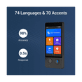 W12 Voice Translator Device 144 National Language Intelligent Real-Time ...