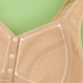 Jggspwm 3 Pieces Pack Snap Front Bra Older Women Womens Front Button Cotton Brafront Closure