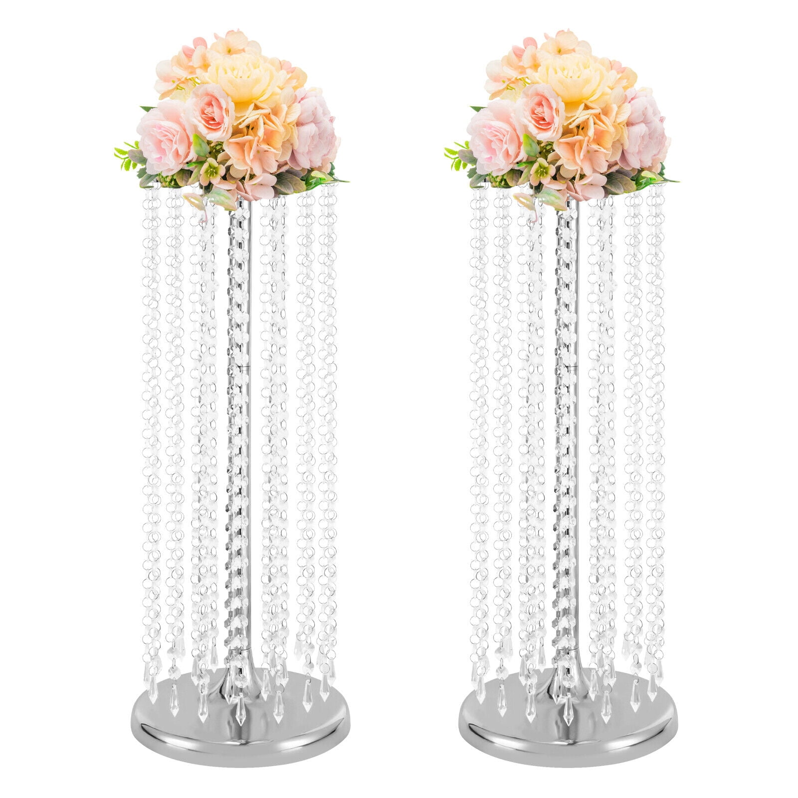 Miumaeov 2 Pcs 23.6inch Tall Flower Vases Wedding Centerpieces with ...