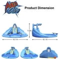 ACTION AIR Jumbo Inflatable Water Slide, Double Waterslides, Shark ...