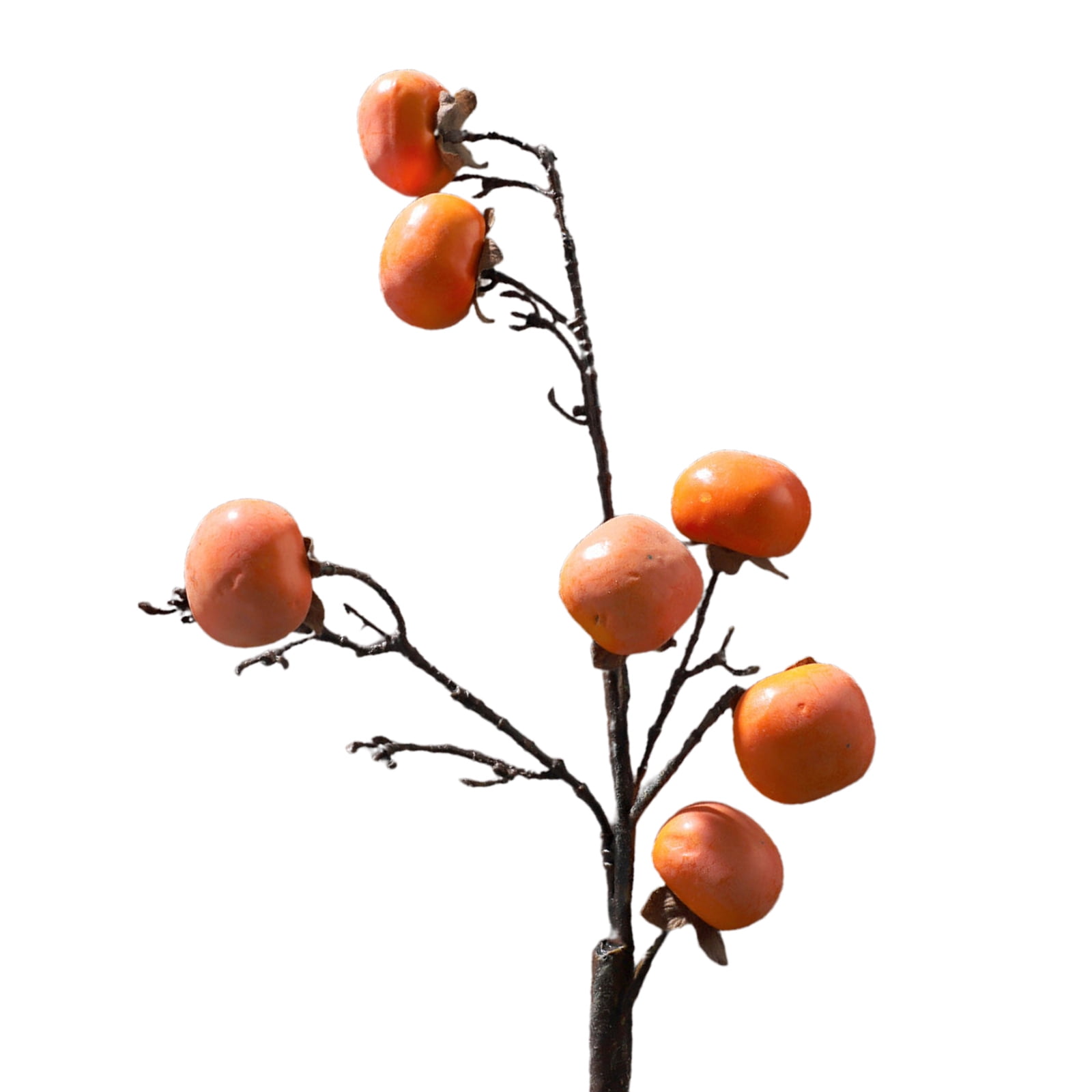 Click here for Dewin Persimmon Orange Fake Berry With Frost 7 Hea... prices