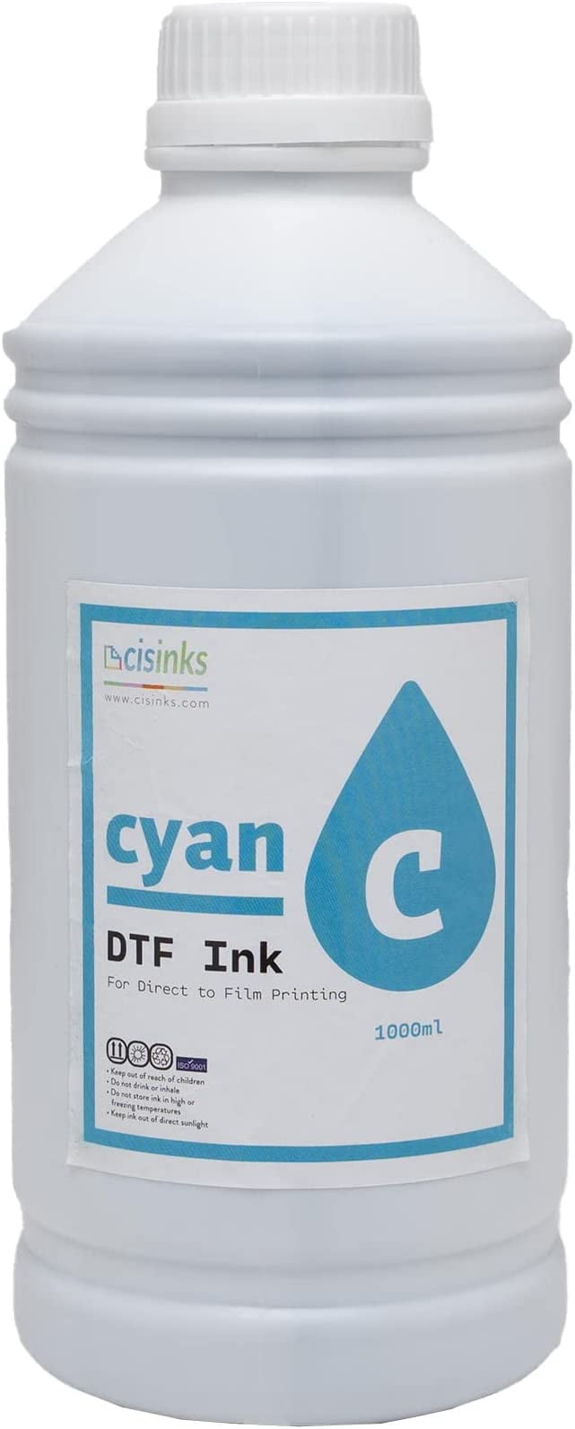 CISinks Premium DTF Ink Bottle Refill Set 1000ML- Direct to Film Heat ...