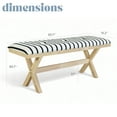 DG Casa Asher Solid Wood Bench - Walmart.com