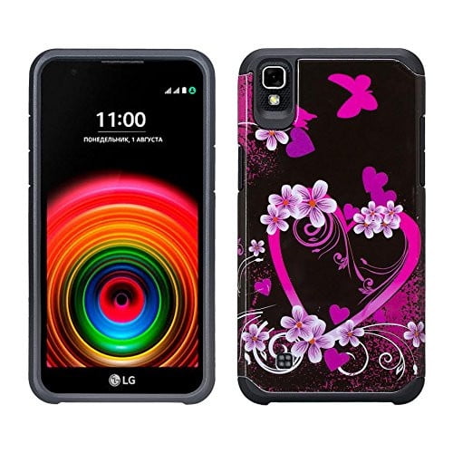 LG Tribute HD Case | Volt 3 Case | X Style Case, Slim Hybrid Dual Layer ...