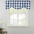 Buffalo Blue Plaid Tie Up Valances Curtain, Spring Simple Pattern ...