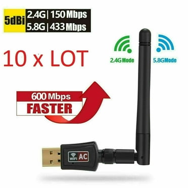 Alfa Long-Range Dual-Band AC1200 Wireless USB 3.0 Wi-Fi Adapter w/2x ...