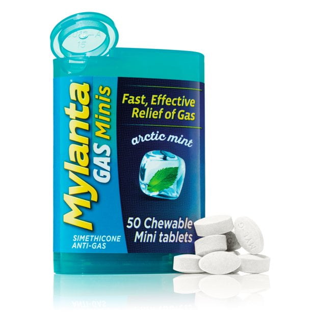 Mylanta Gas Minis Fast Effective Relief Gas, Arctic Mint, 50 ct, 3 Pack ...