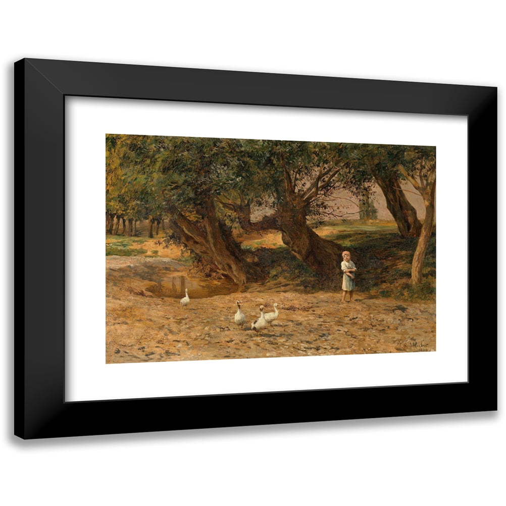 Carl Rudolf Huber 14x11 Black Modern Framed Museum Art Print Titled ...