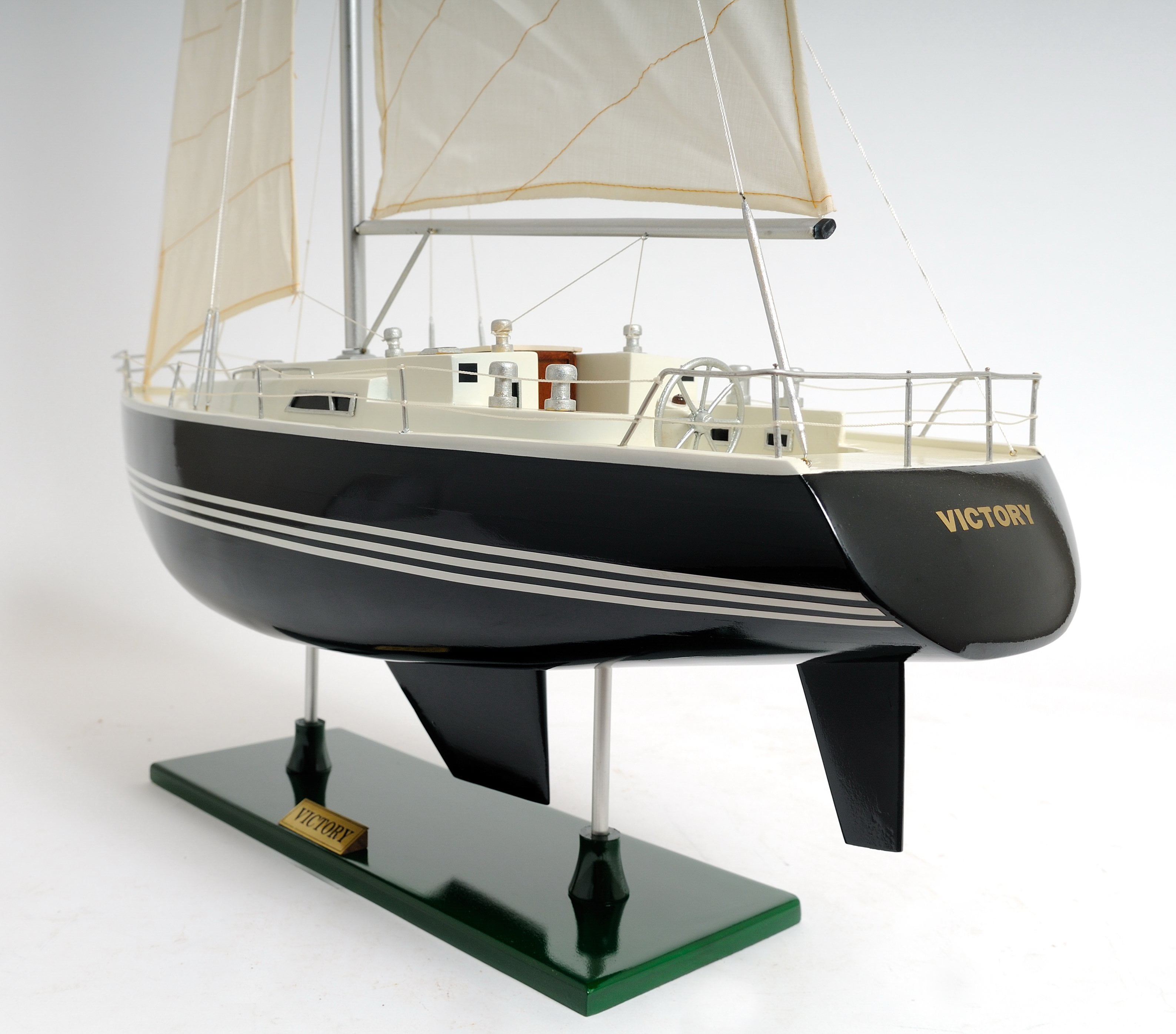 Victory Yacht Painted Boat Model Display - Walmart.com