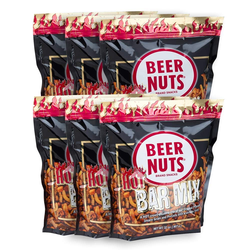 BEER NUTS - 32 oz. - The Big Bag | Hot Bar Mix (PACK OF 6) - Walmart.com