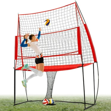 Haokelball Outdoor Volleyball Net Set with LED Light, Adjustable 15 ...