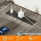Homieasy L Shaped Desk with Built-In Charger, Power Outlets & USB Ports ...