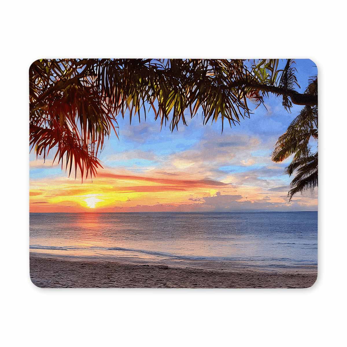 Beach Scene Mouse pad Gaming Mouse pad Mousepad Nonslip Rubber Backing ...