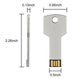 5Pack 64GB USB 2.0 Flash Drive forKey TOPESEL Metal Key Shape Thumb ...