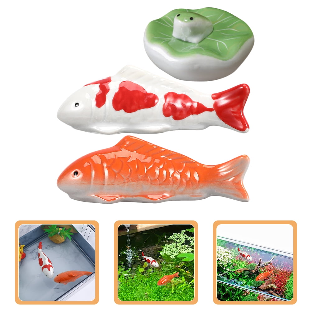 Click here for Hydreachca Ceramic Floating  3pcs Aquarium Goldfis... prices