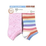 Wonder Nation Girls 10-Pack Breathable Ankle Socks Sizes S-L - Walmart.com