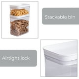 Mainstays Plastic Food Storage Canister Medium 6.61x4.24x6.61 inches ...