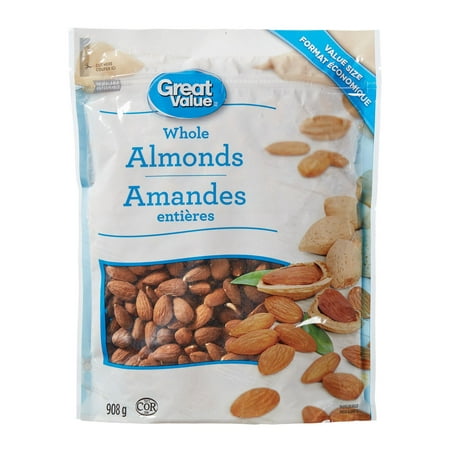 Great Value Whole Almonds, 908 g - Walmart.ca