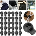 300Pcs Cord Locks, Single Hole Ball Shape Spring Loaded Clip Fastener ...