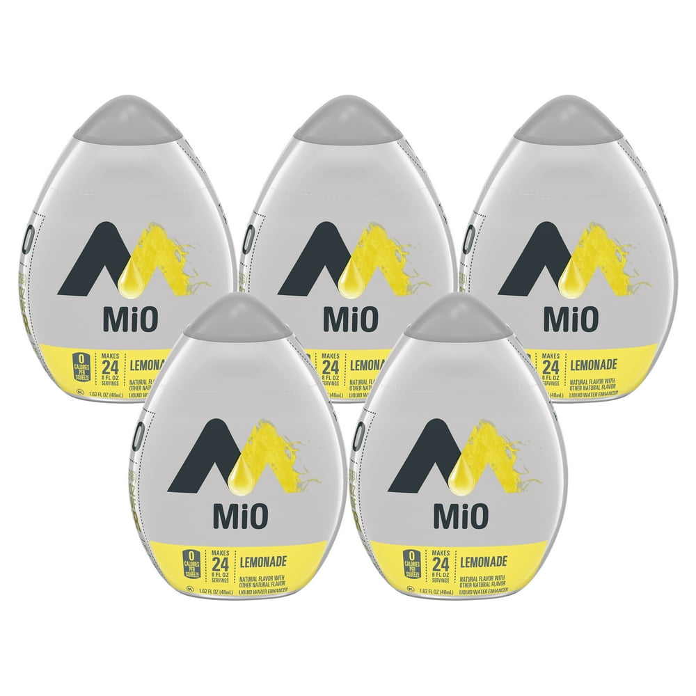 MiO Lemonade Liquid Water Enhancer , Caffeine Free, 1.62 fl oz Bottle ...