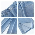 Girls Jeans Denim High Waisted Cool Ripped Straight Leg Baggy Jeans for ...
