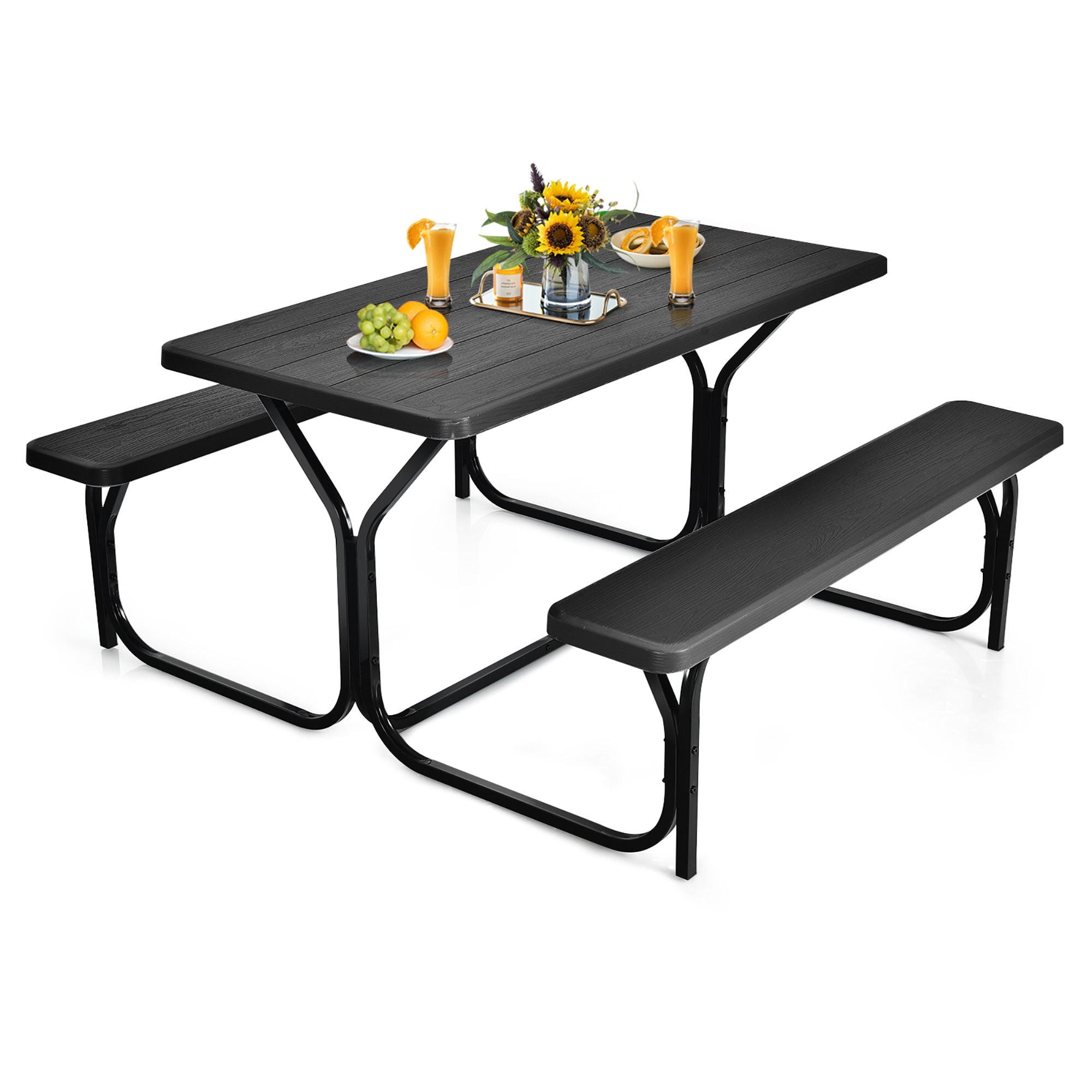 Click here for Gymax Picnic Table Set 54 X 59 X 28.5 With 1 Picni... prices